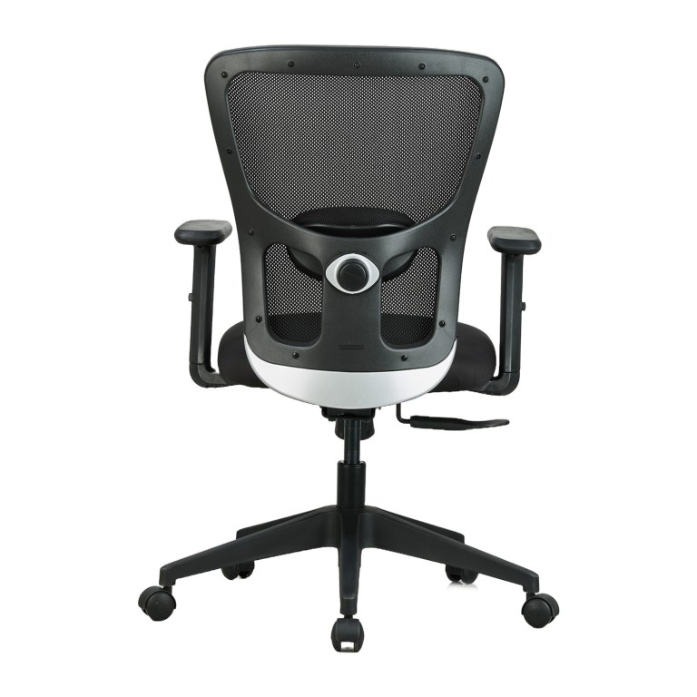 Featherlite Astro Medium Back Mesh Chair with Padded Lumbar Support ...