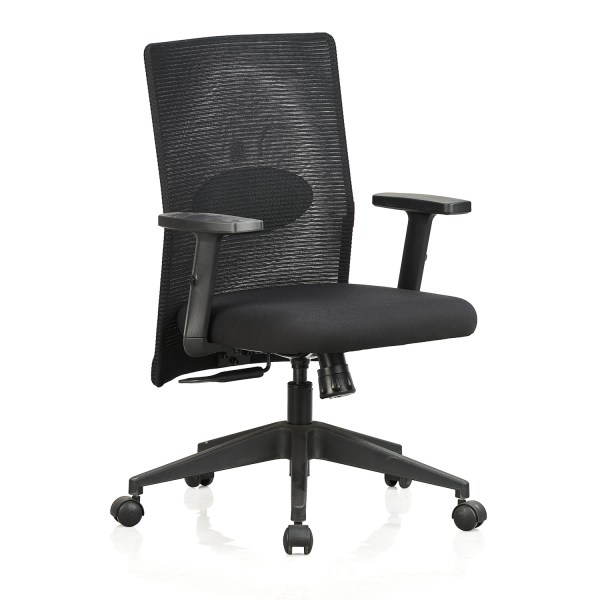 Featherlite Comet Medium Back Mesh Chair with Adjustable Arms ...