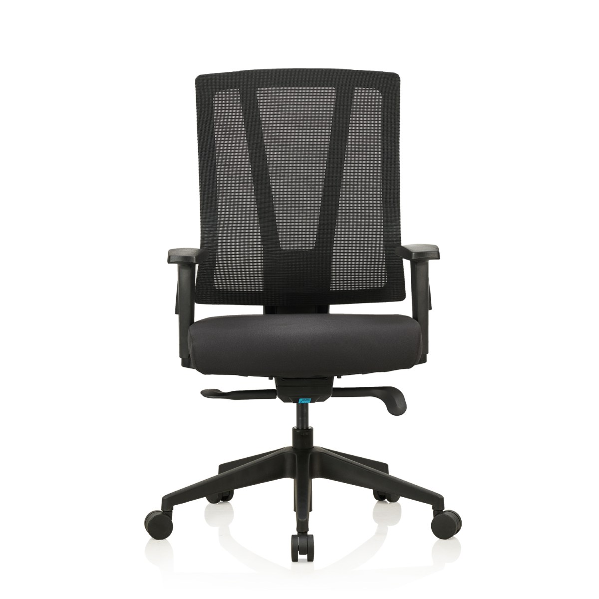 Featherlite Astro Medium Back Mesh Chair with Padded Lumbar Support ...