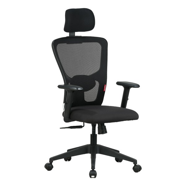 Featherlite Astro Medium Back Mesh Chair with Padded Lumbar Support ...